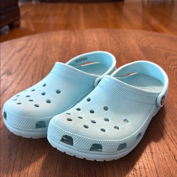 CROCS | Shoes | Crocs Blue Mules Clogs With Roomy Toe Box Womens 9 ...